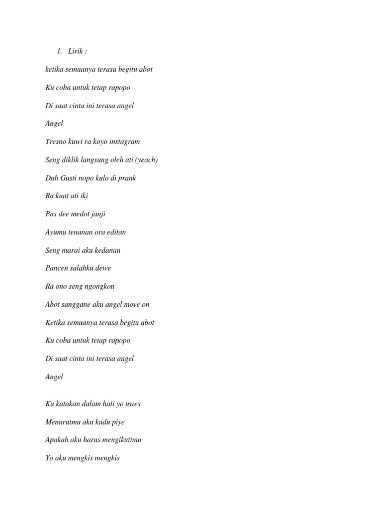 Galau dalam Cinta dan Kehidupan | PDF