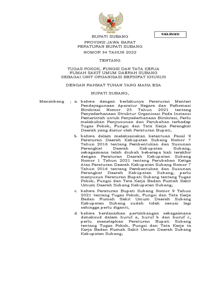 31 TUPOKSI RSUD SBG New | PDF