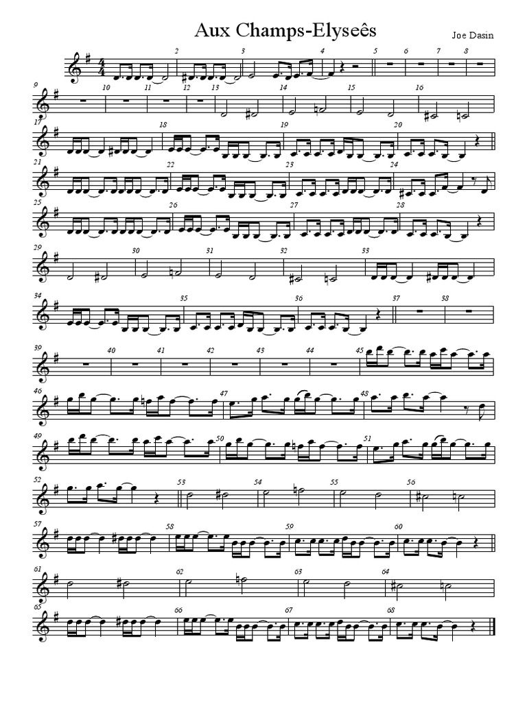 Aux Champs Elysees - Sin Repetriciones | PDF
