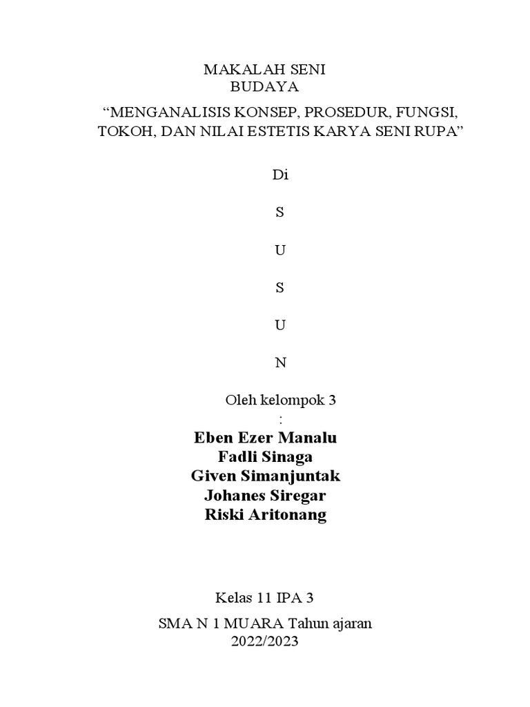 Makalah Seni Budaya | PDF