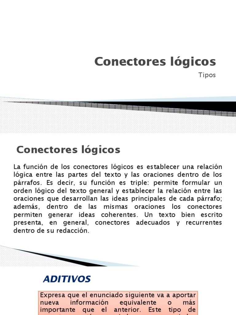 Tipos de conectores lógicos en español | PDF | Lógica