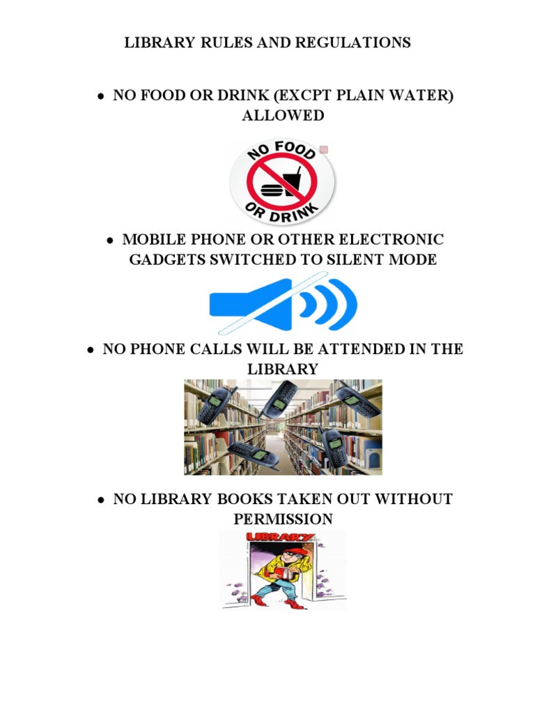 Library Rules | PDF