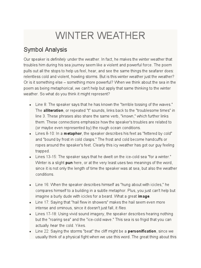 Winter Weather | PDF