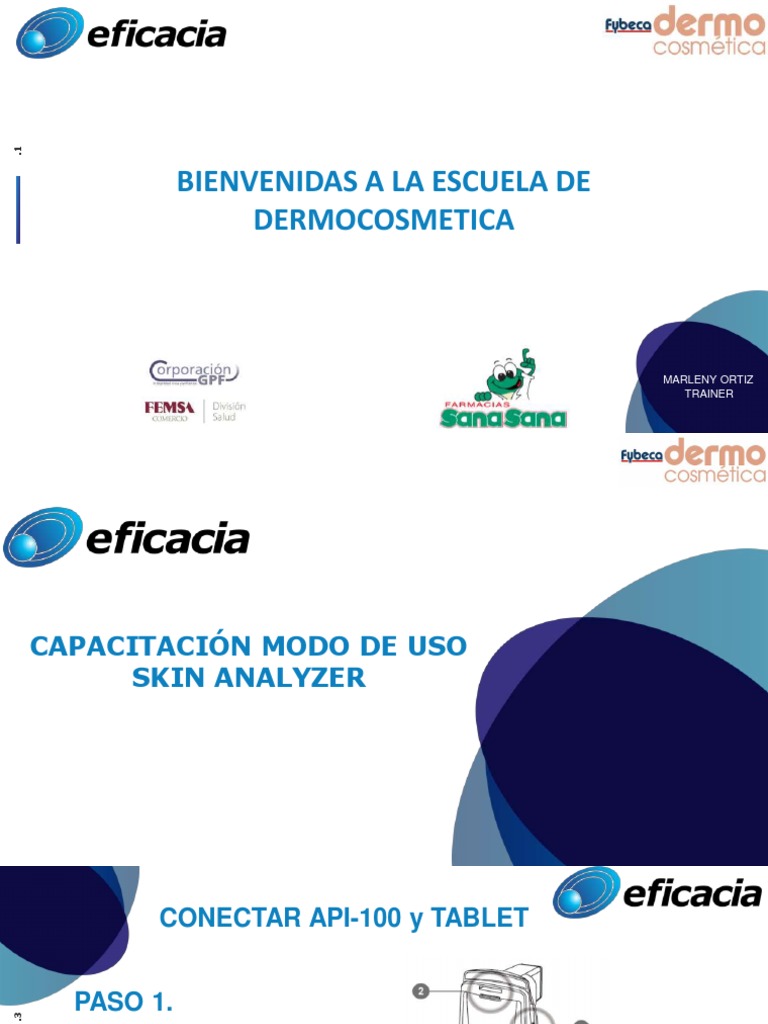 Capacitacion Uso API-100 Skin Analyzer | PDF | Informática
