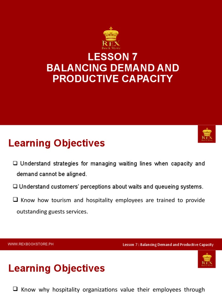 Balancing Demand and Capacity Strategies | PDF | Marketing | Business ...