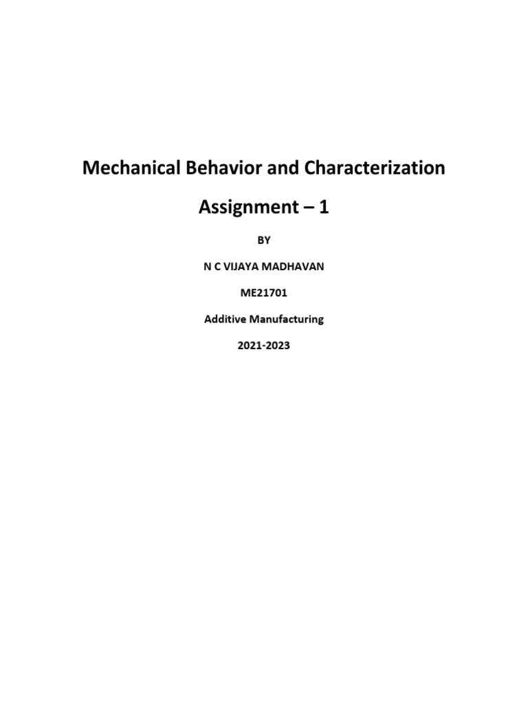 701 MBC Assignment 1 | PDF