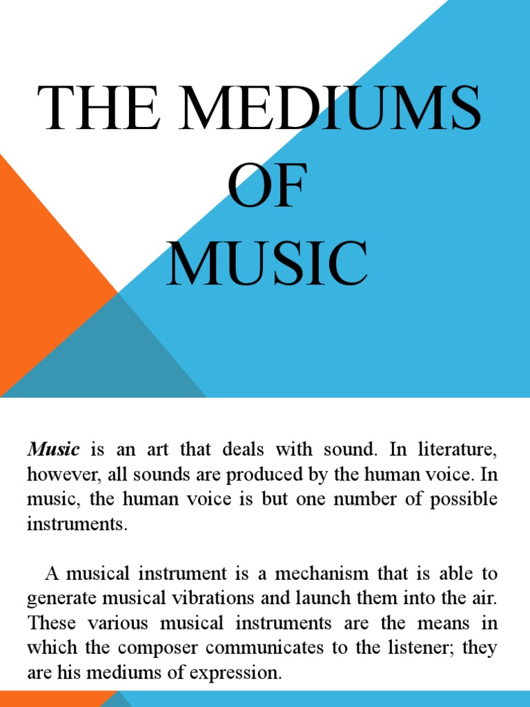 Mediums of Music: Instruments Explained | PDF | String Instruments ...