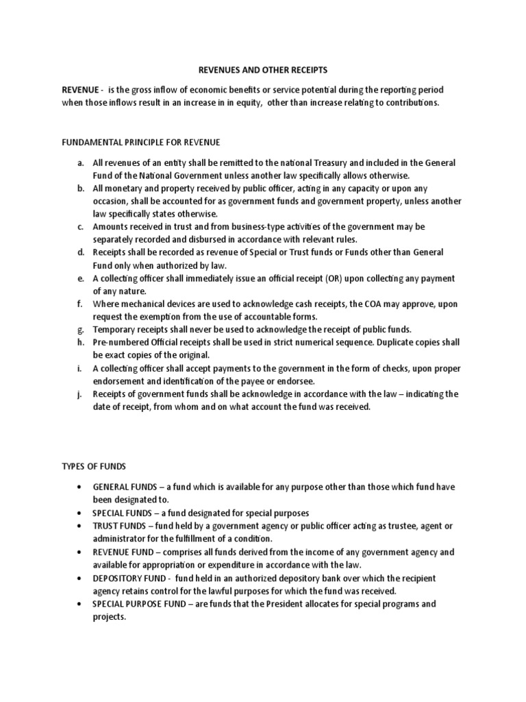 Module 4. Revenues and Other Receipts | PDF | Revenue | Fair Value