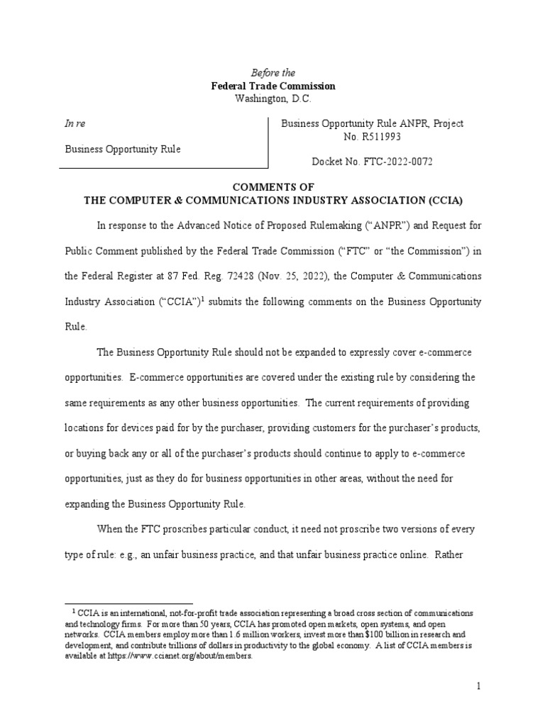 FTC 2022 0072 0019 - Attachment - 1 | PDF | E Commerce | Federal Trade ...