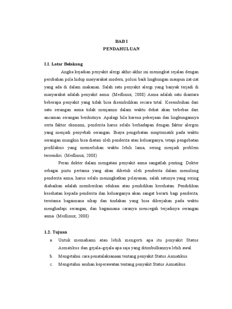 Status Asmatikus | PDF