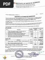 MBBS Fee Structure For Academic Year 2024 25UPDATED | PDF