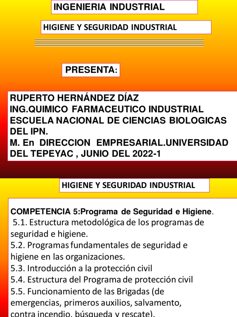 Higiene y Seguridad Ind | PDF | Defensa Civil | Derecho laboral