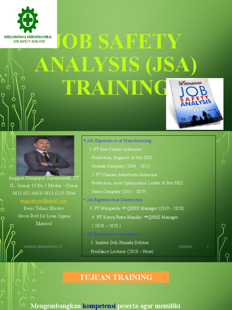 Job Safety Analysis (Jsa) Training | PDF
