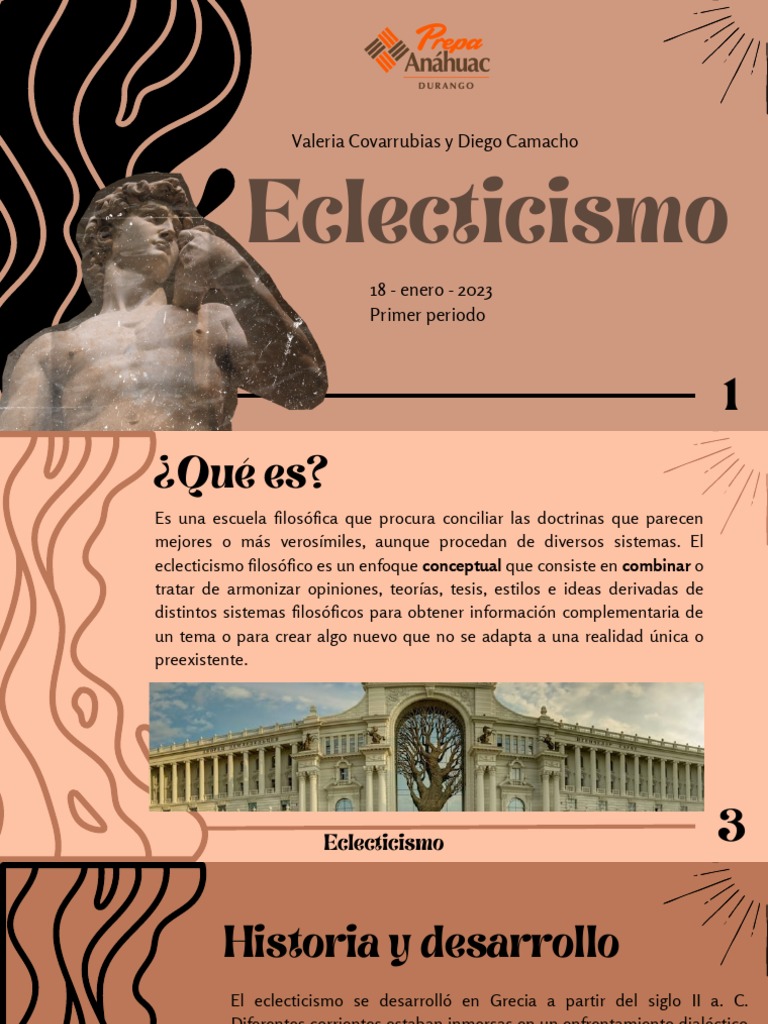 Eclecticism o | PDF | Teorías filosóficas | Metafilosofía