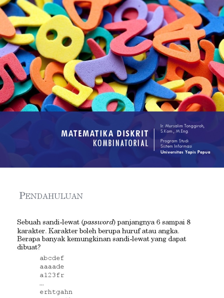 8 - MatDis - Kombinatorial | PDF