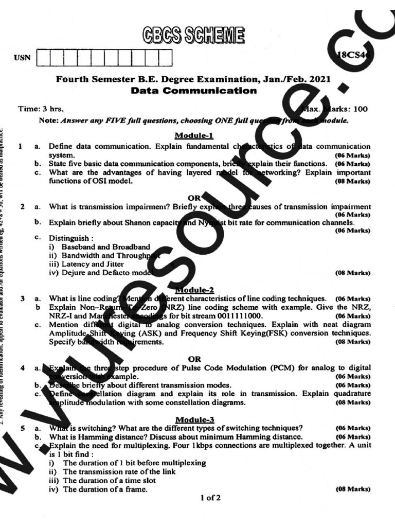 DC Question Paper | PDF