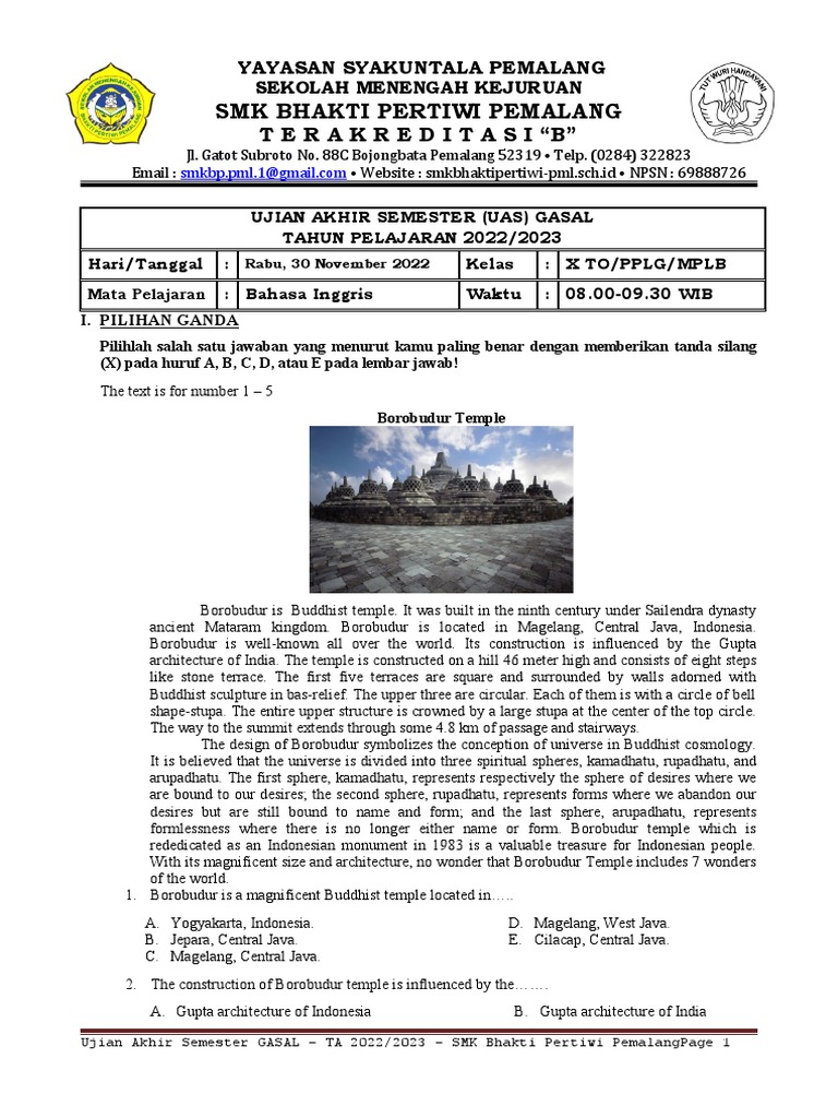 SOAL UAS BAHASA INGGRIS KELAS X (MP-RPL-TKR) Syavira Dianamity | PDF | Cakes | Manchester United ...