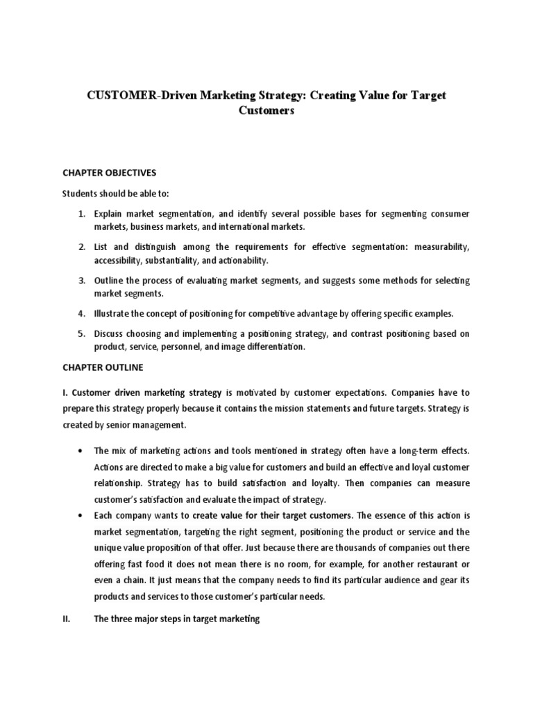 Effective Market Segmentation Strategies | PDF | Market Segmentation ...