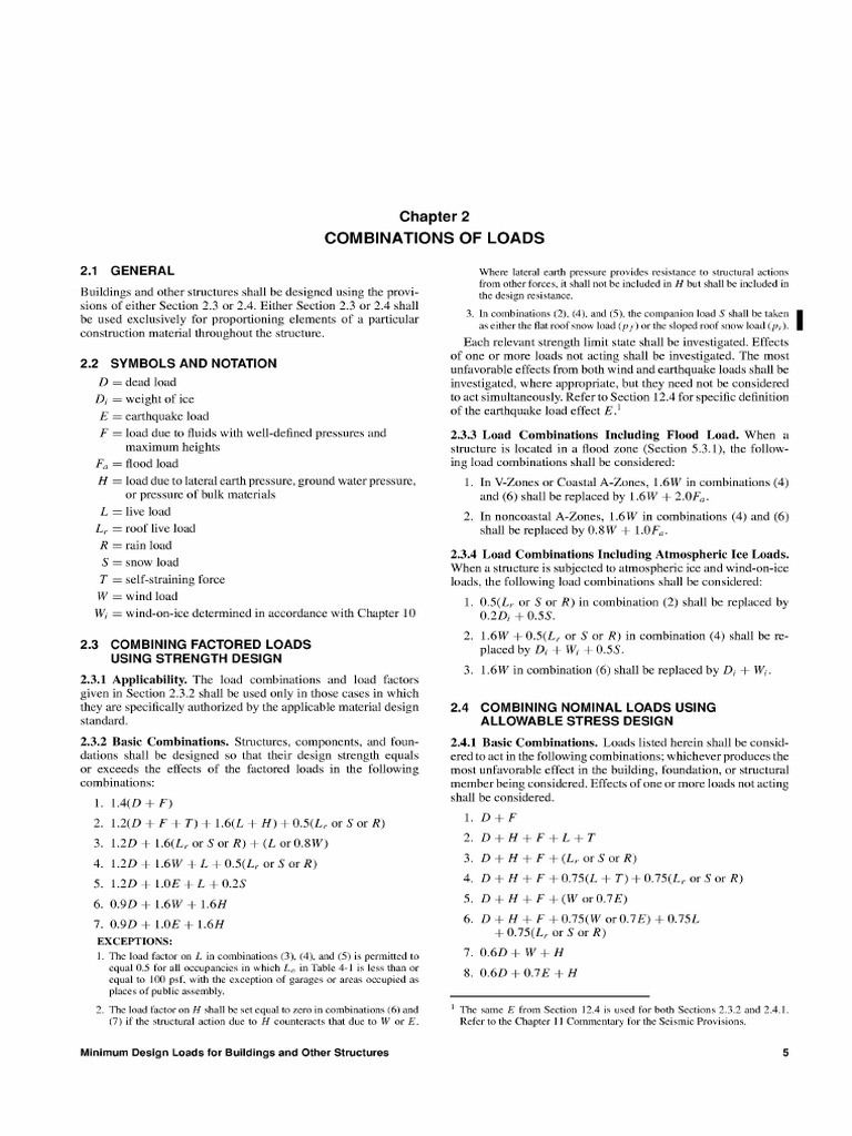 Minimum Design Loads For Buildings and Other Structures ASCE SEI 07 ...
