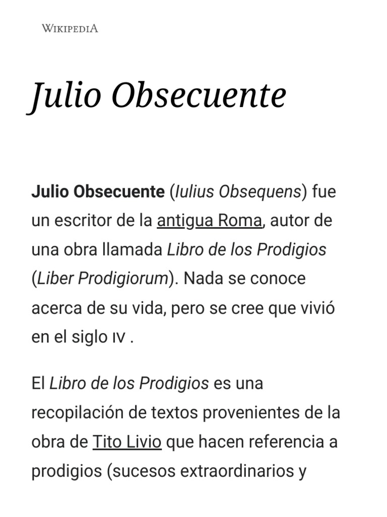 Julio Obsecuente - WLEL | PDF