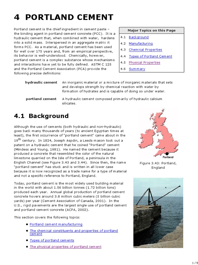 Portland Cement | PDF | Cement | Concrete