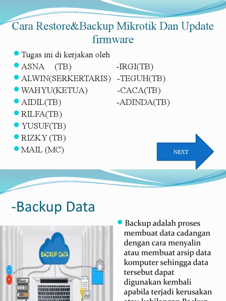 Backup, Restore, dan Update Mikrotik | PDF
