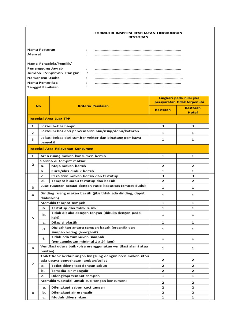 C. Form - Ikl Restauran Baru | PDF
