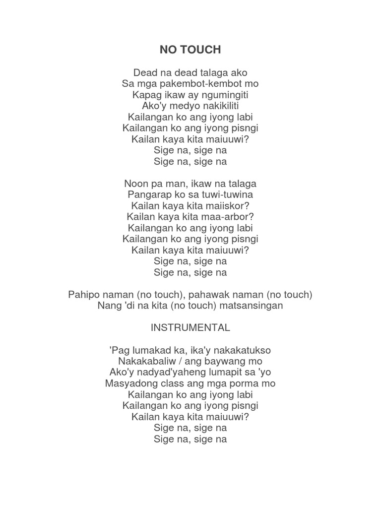 No Touch | PDF