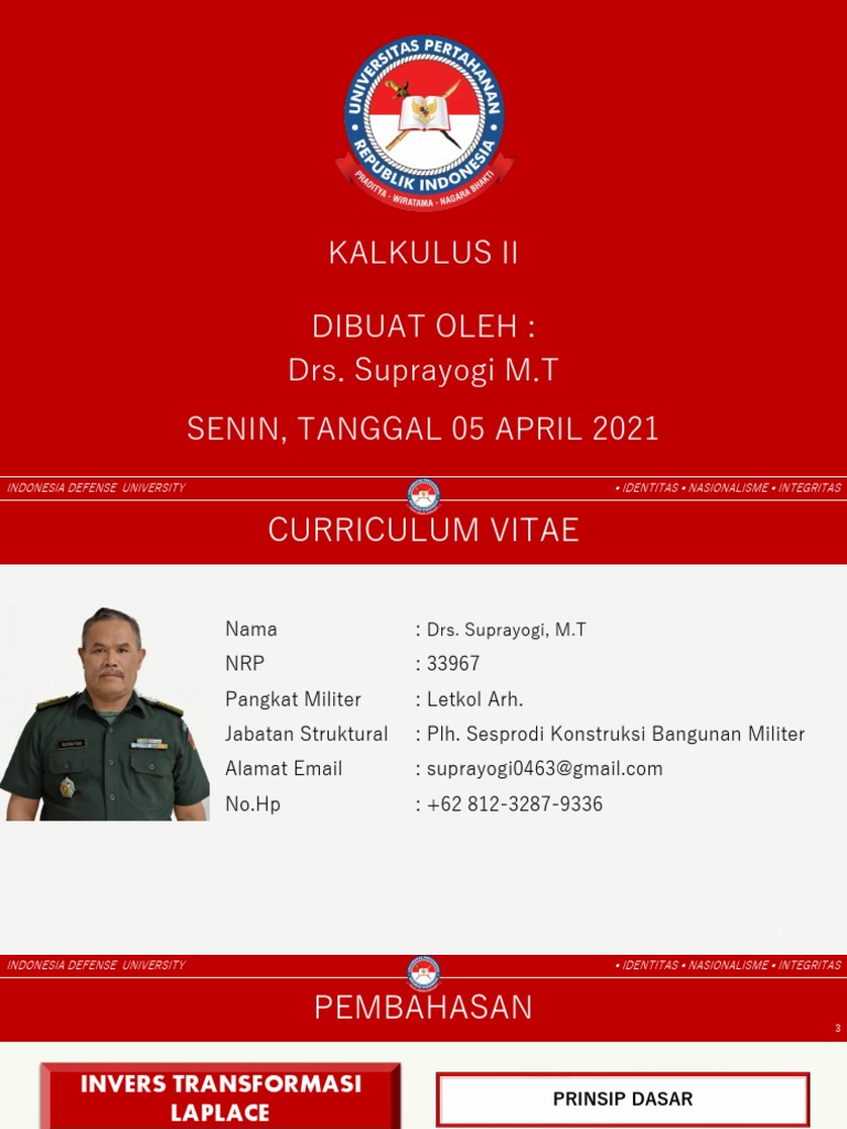 Kalkulus Ii - Invers Transformasi Laplace | PDF