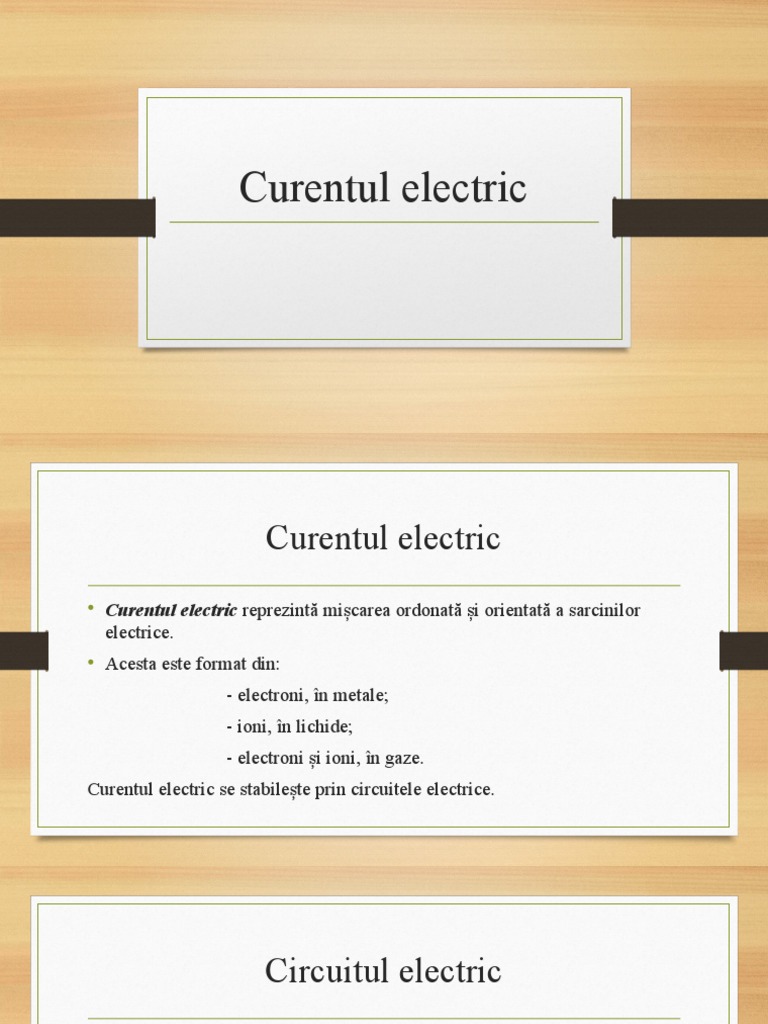Curentul Electric | PDF
