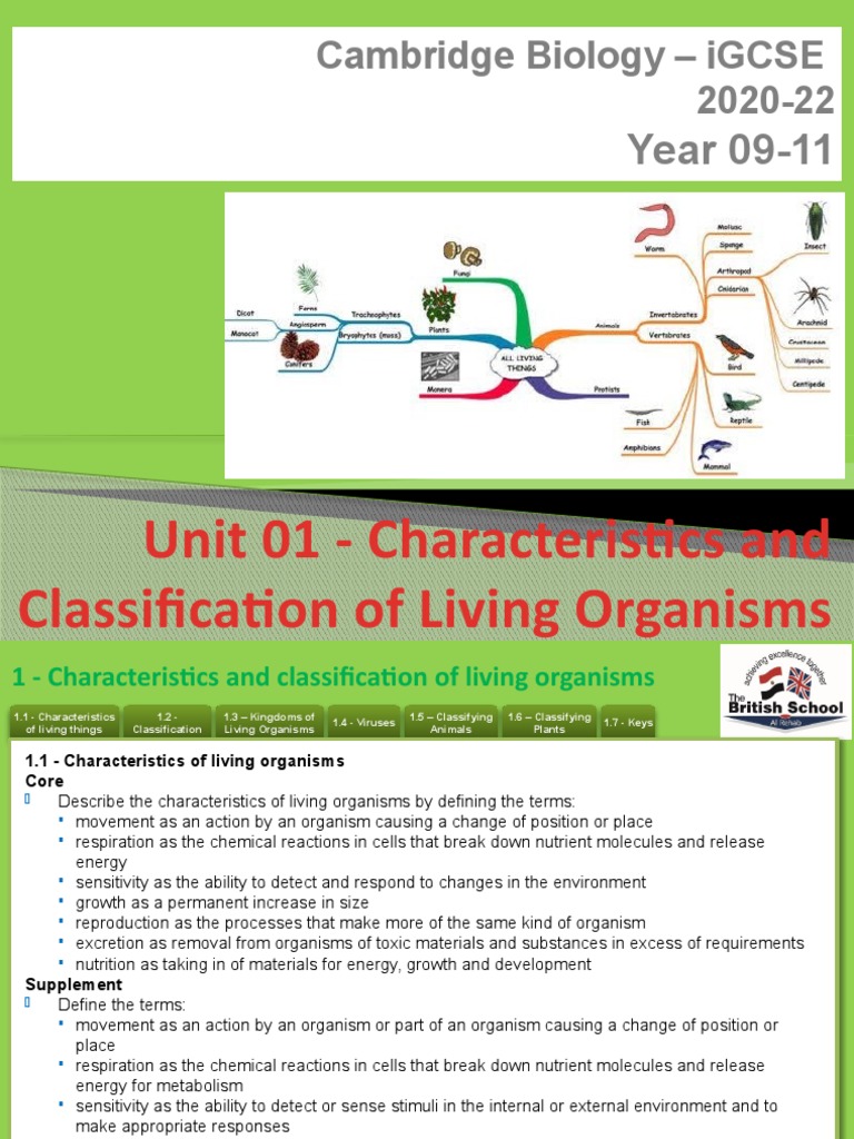 Biology Basics for iGCSE Students | PDF | Organisms | Cell (Biology)