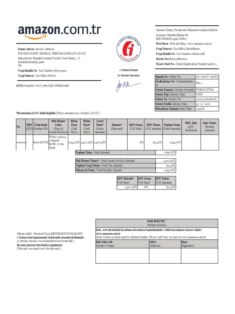 Amazon Invoice | PDF