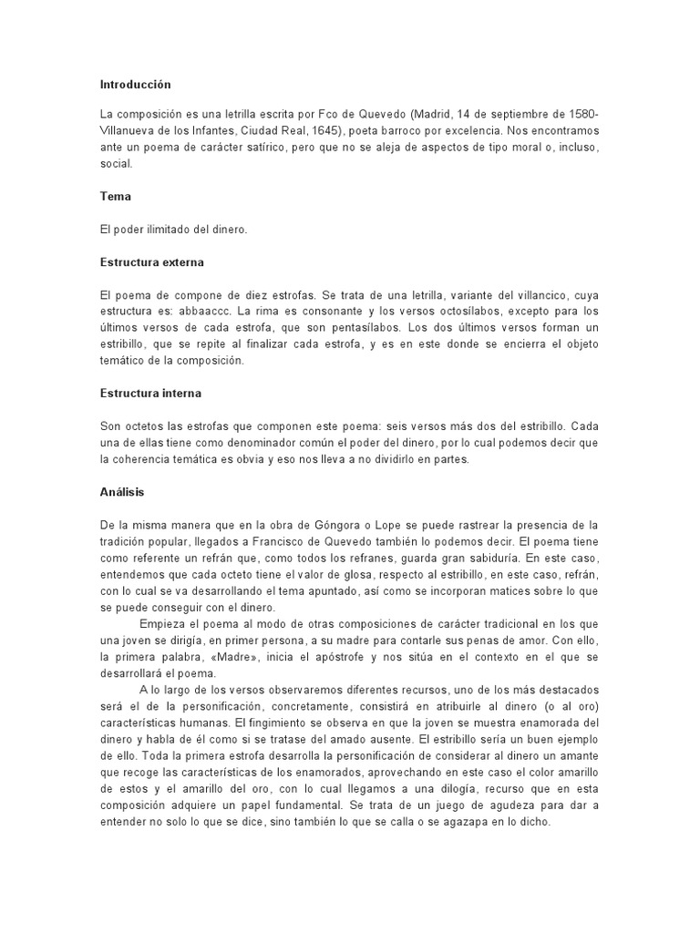 Madre Yo Al Oro Me Humillo | PDF