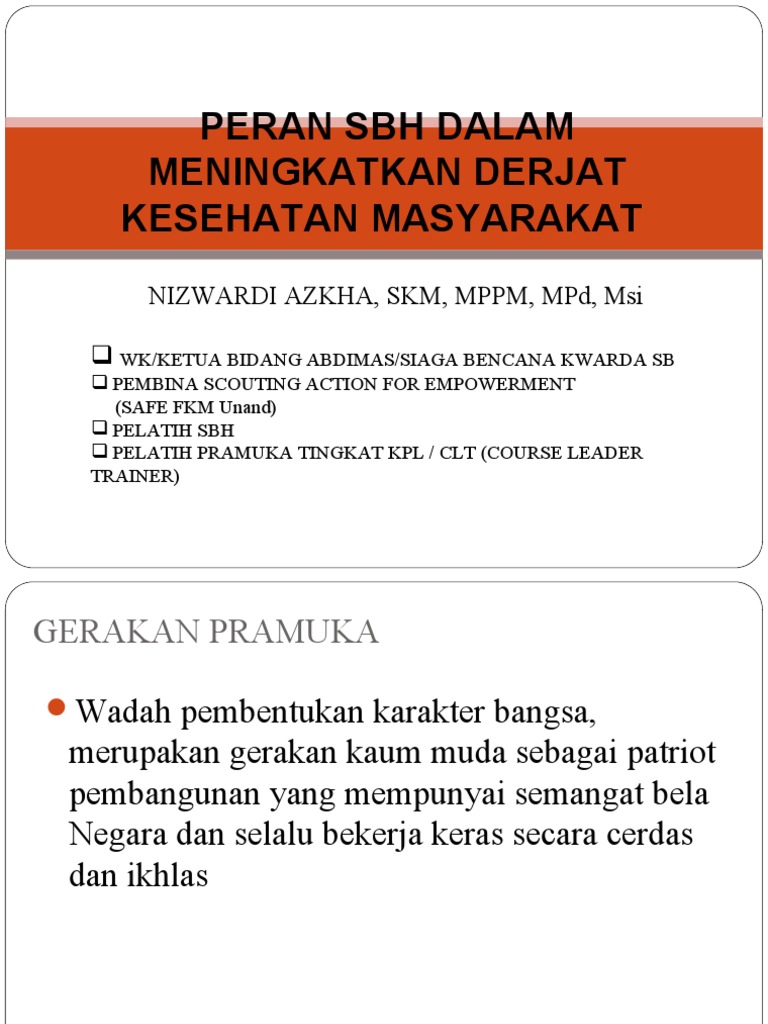 Peran SBH | PDF | Kesehatan Holistik