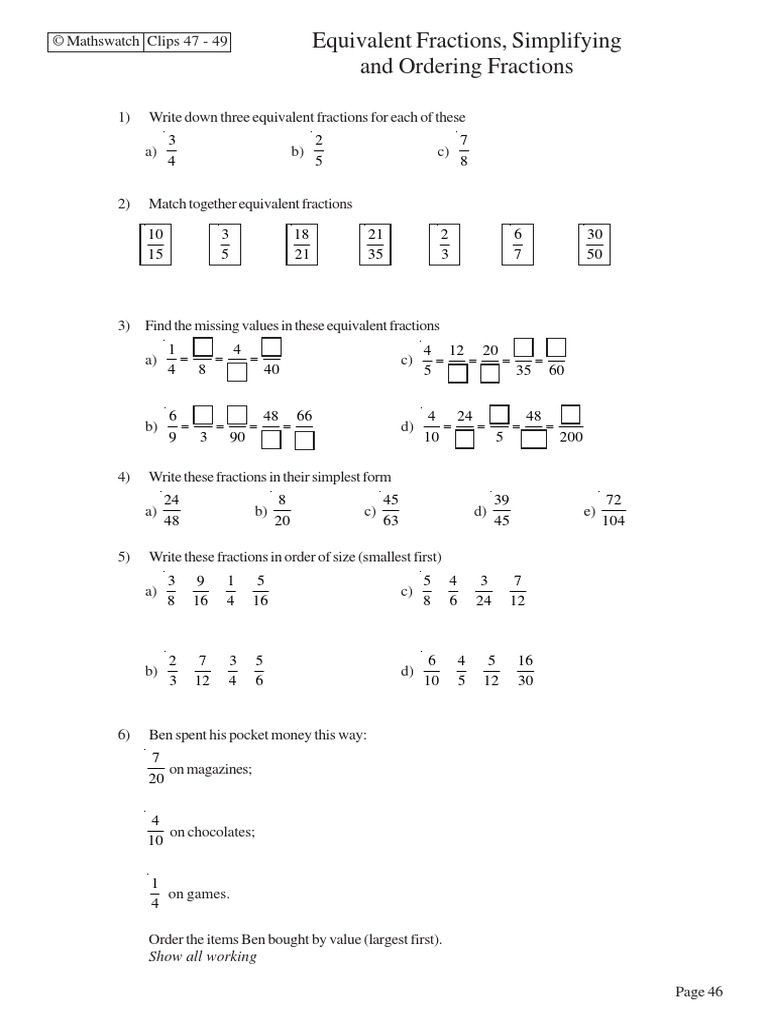 AQA Higher Unit 1 Worksheets | PDF | Ratio | Exchange Rate
