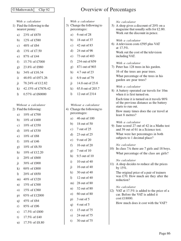 Grade C Worksheets | PDF | Mathematics | Mathematical Concepts