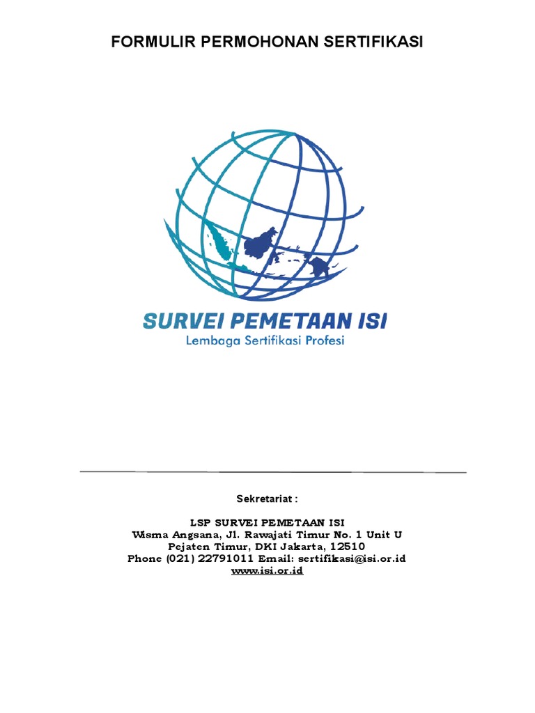 Formulir Sertifikasi LSP ISI | PDF