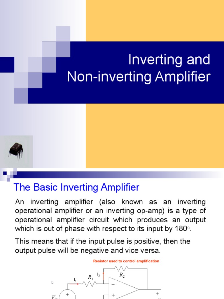 Inverting vs Non-Inverting Amplifiers | PDF | Amplifier | Operational ...