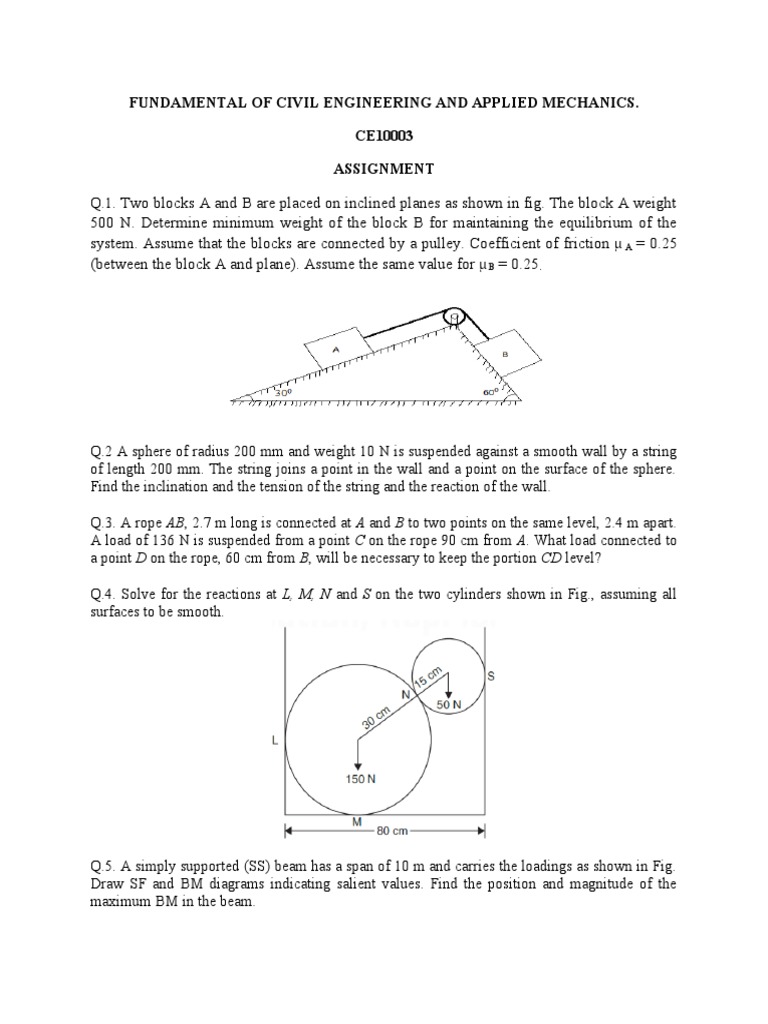 1st Year Assignment | PDF | Compass | Metrology