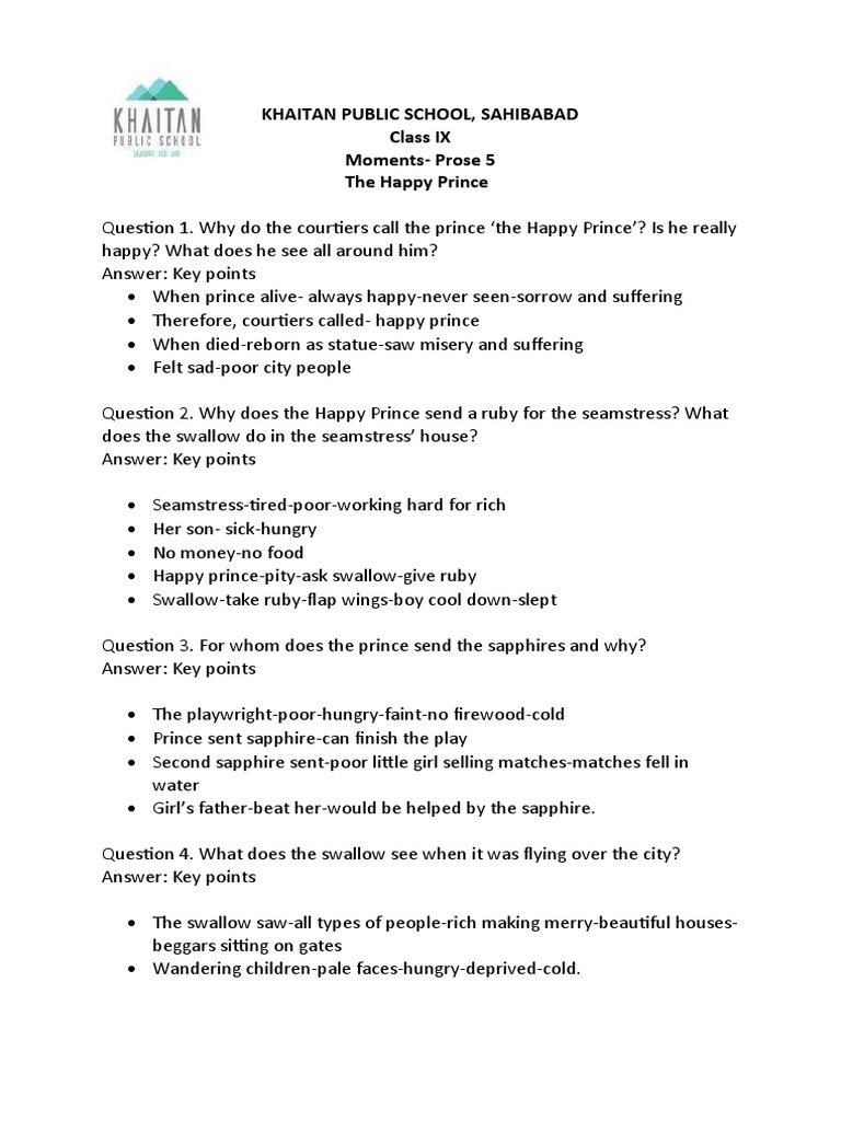 The Kind-Hearted Prince: An Analysis of Oscar Wilde's Short Story "The ...