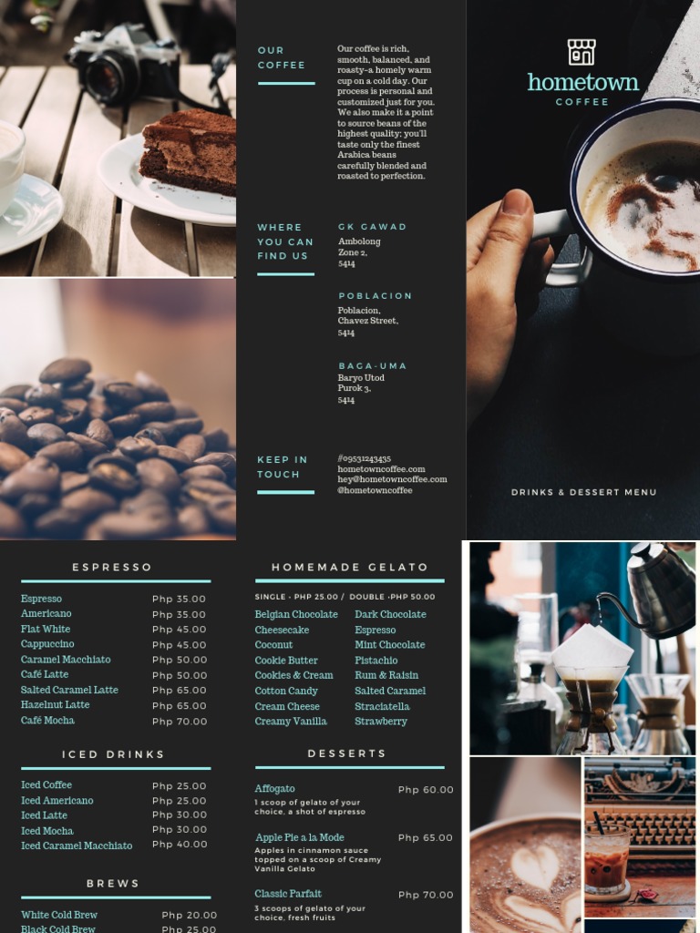 Coffee Brochure | PDF | Coffee | Desserts