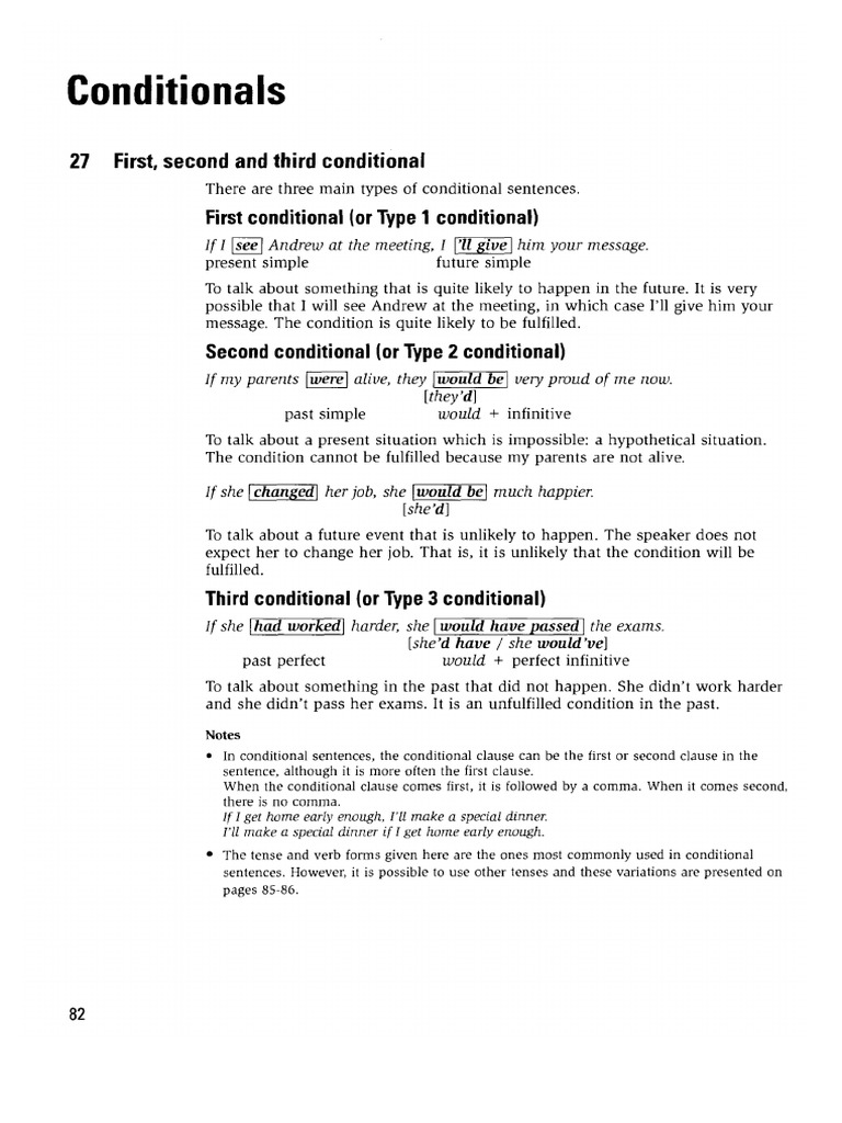 Conditionals FCE | PDF