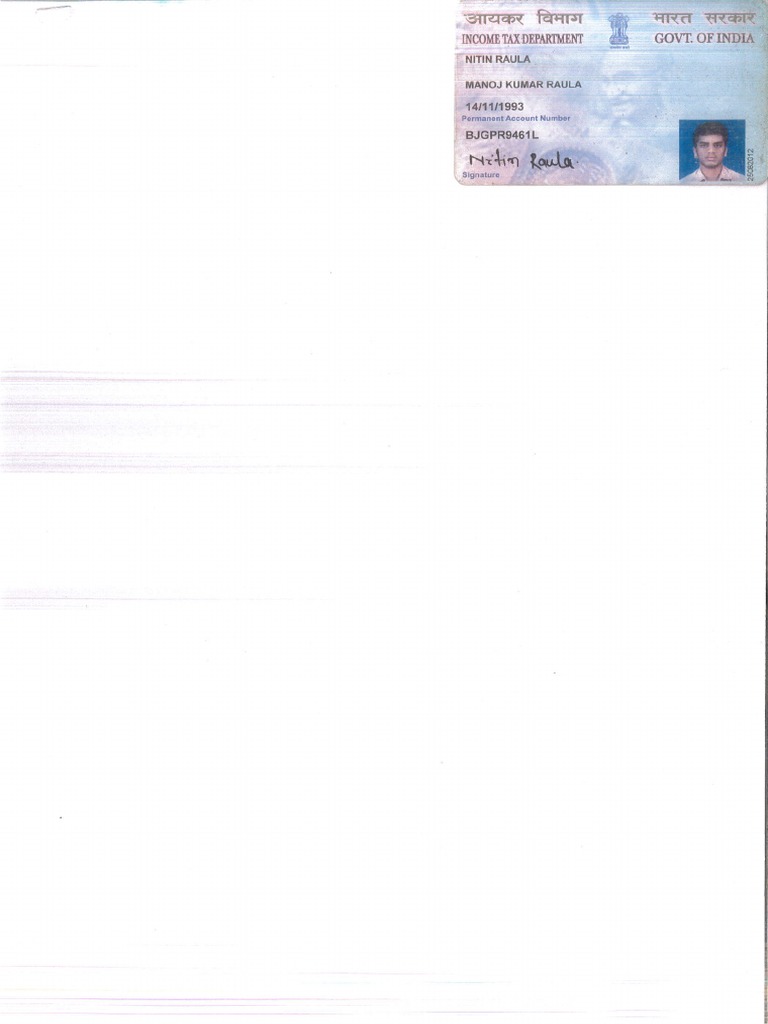 Pan Card | PDF