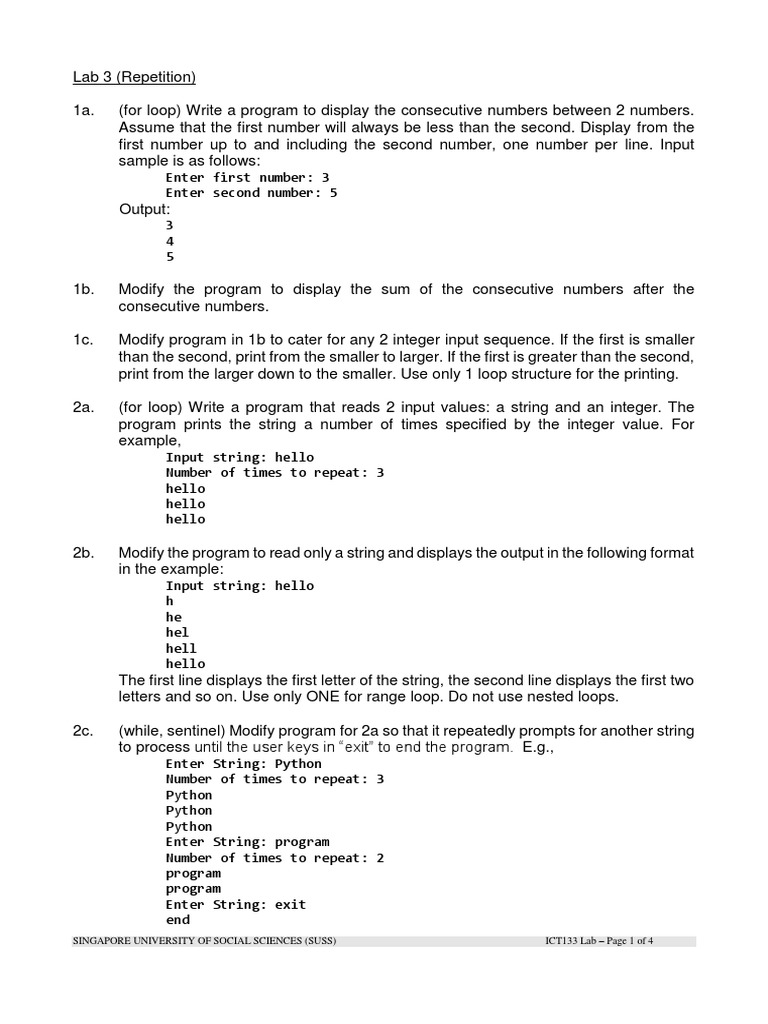 Lab 3 V 1 | PDF | Control Flow | String (Computer Science)
