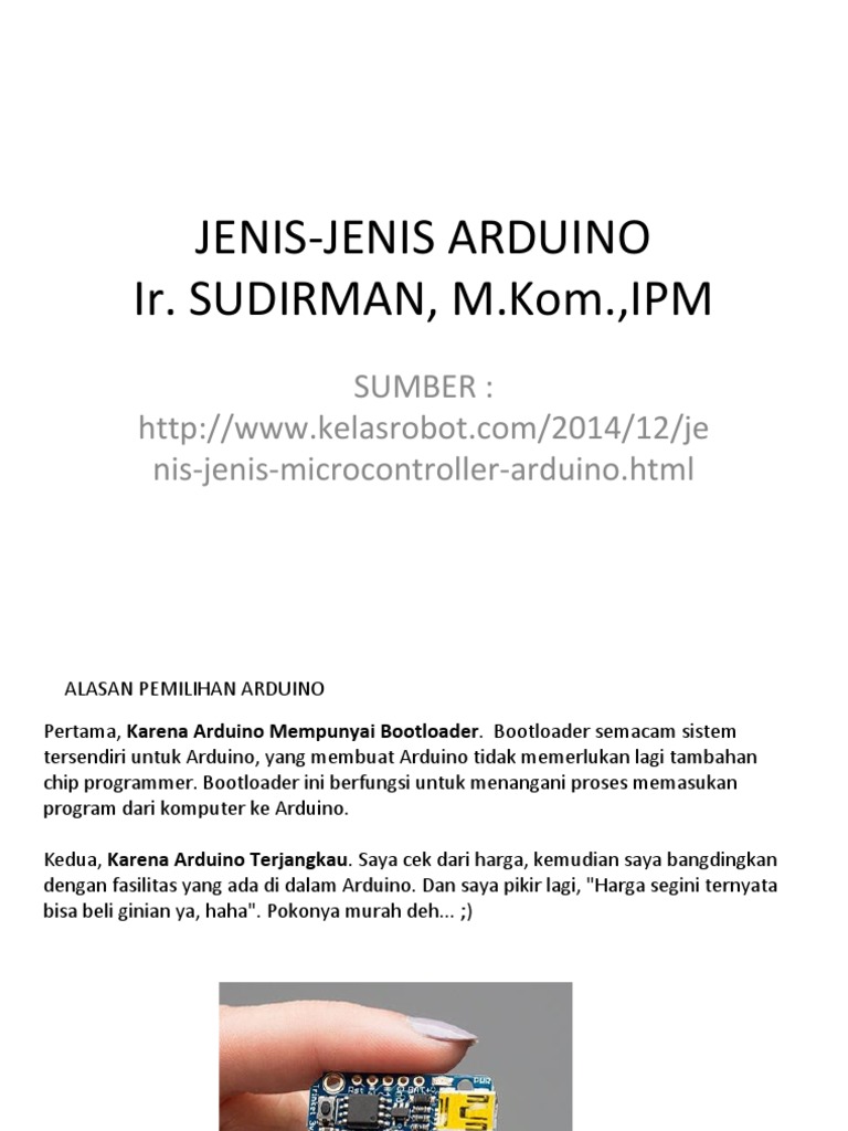 Jenis-Jenis Arduino Terpopuler | PDF