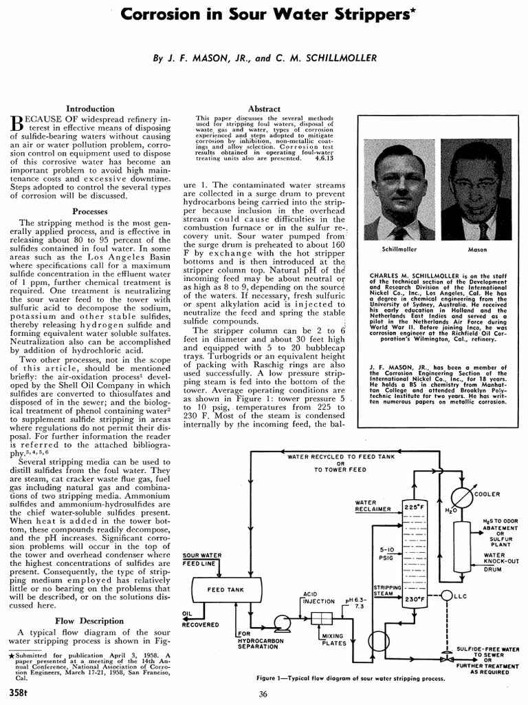 Corrosion in Sour Water Stripper | PDF