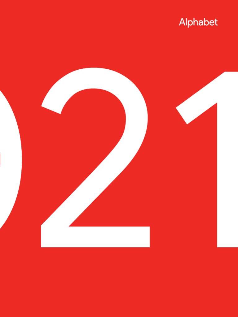 2021 Alphabet Annual Report | PDF | Waymo | Artificial Intelligence