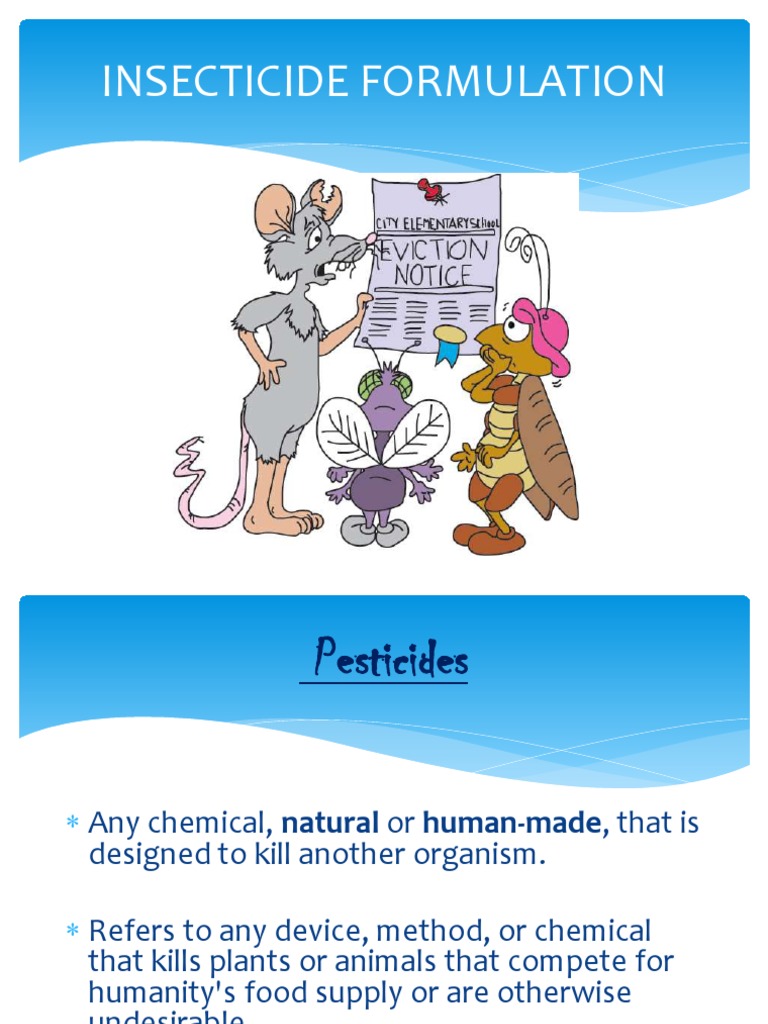 Insecticide Formulation Overview | PDF | Pesticide | Pest (Organism)
