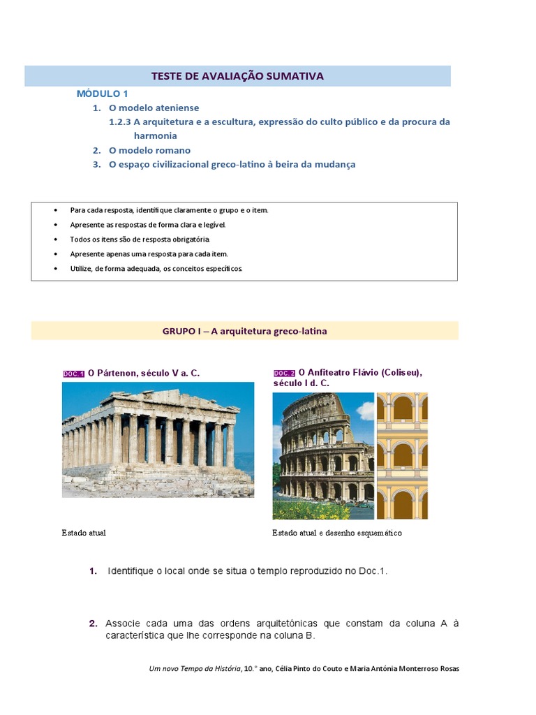 A arquitetura greco-romana e a expansão do mundo romano | PDF | Império ...