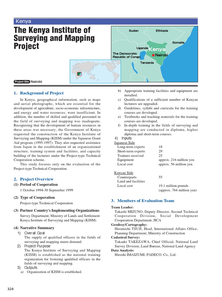 The Kenya Institute of Surveying and Mapping Project | PDF | Kenya